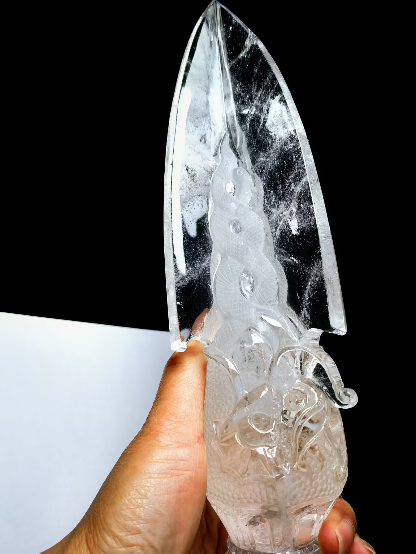 Giant Tibetan High Altitude Clear Crystal Quartz Amulet Dorje - Etsy