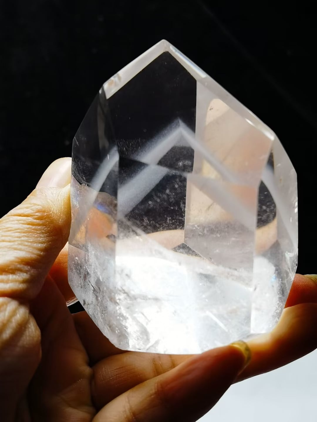Natural Tibetan High Altitude Phantom 6 Sided Crystal Quartz Point 2.55 ...