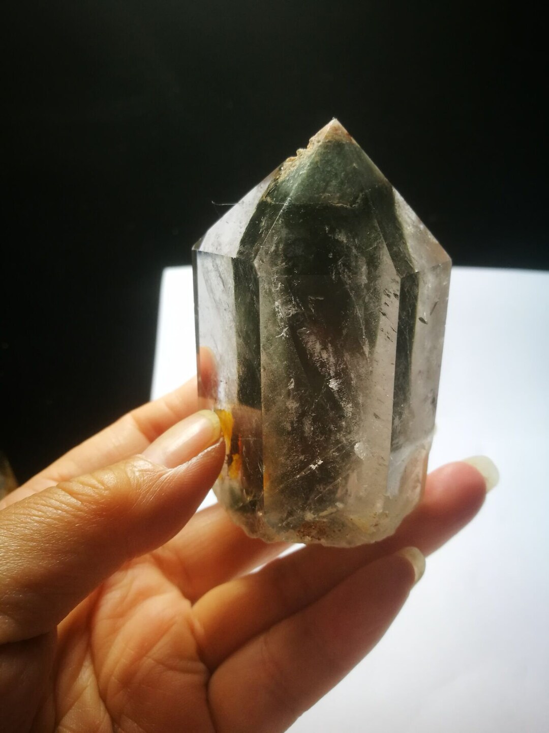 Natural Tibetan High Altitude Green Phantom Crystal Quartz 6 - Etsy