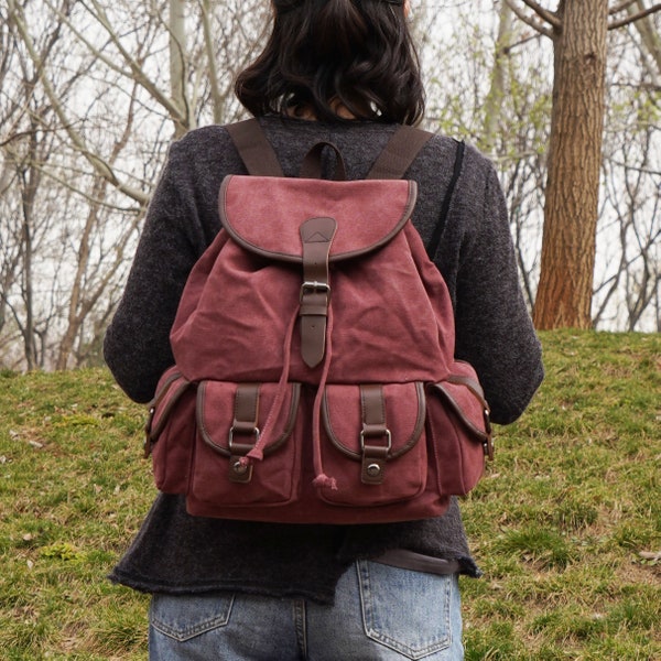 Canvas Backpack - Etsy