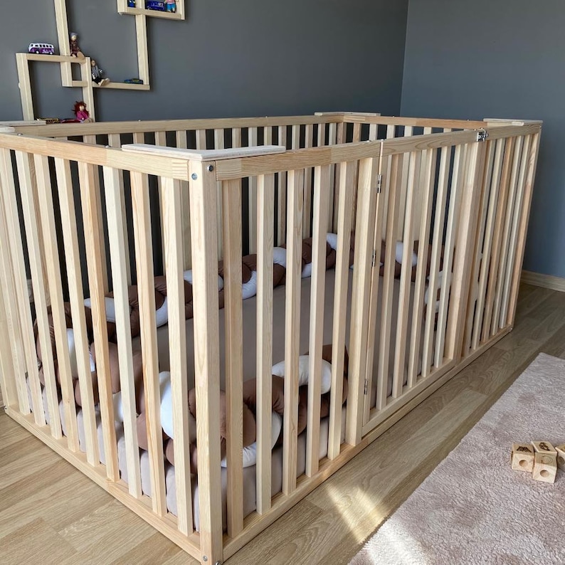Customized Madison With 50 Inch High Rails - Montessori, Floor Bed ...
