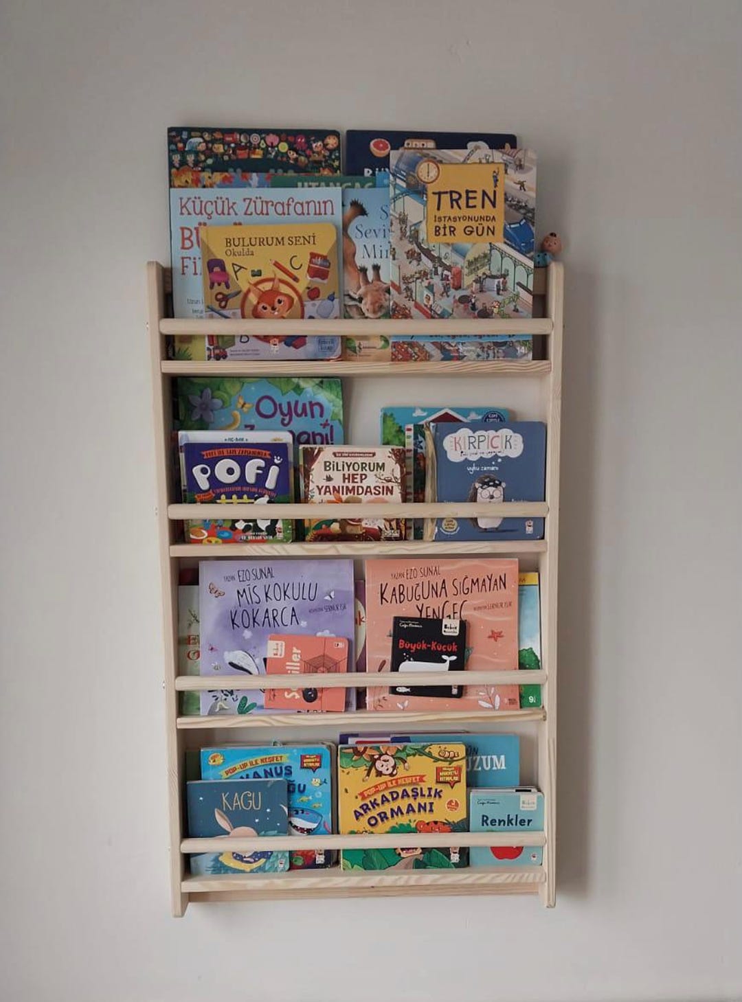 Austin Bookcase - Solid Wood, Montessori, Minimalist, Display, Book ...