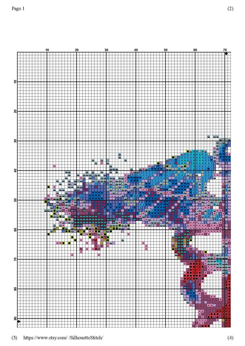 Medical Symbol Watercolor Cross Stitch Pattern Counted Cross | Etsy