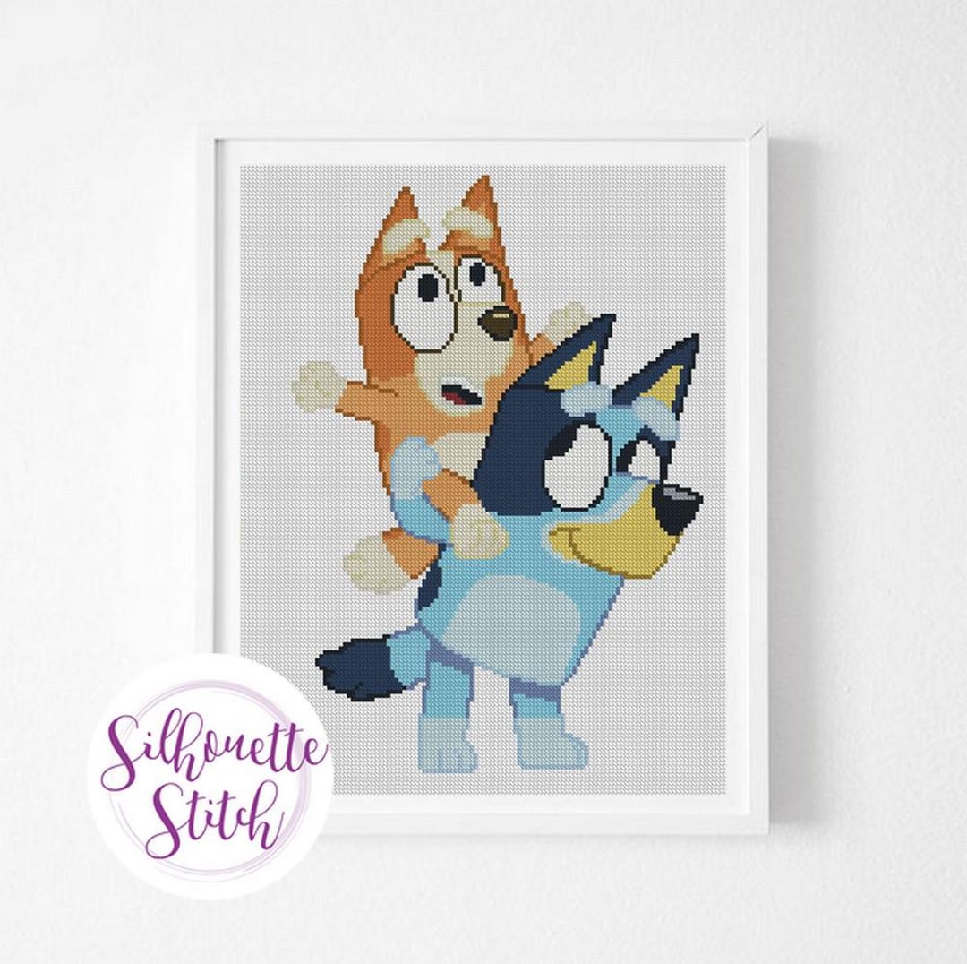 Dogs Bluey & Bingo - Bluey Christine Heeler Dog - Counted Cross Stitch ...