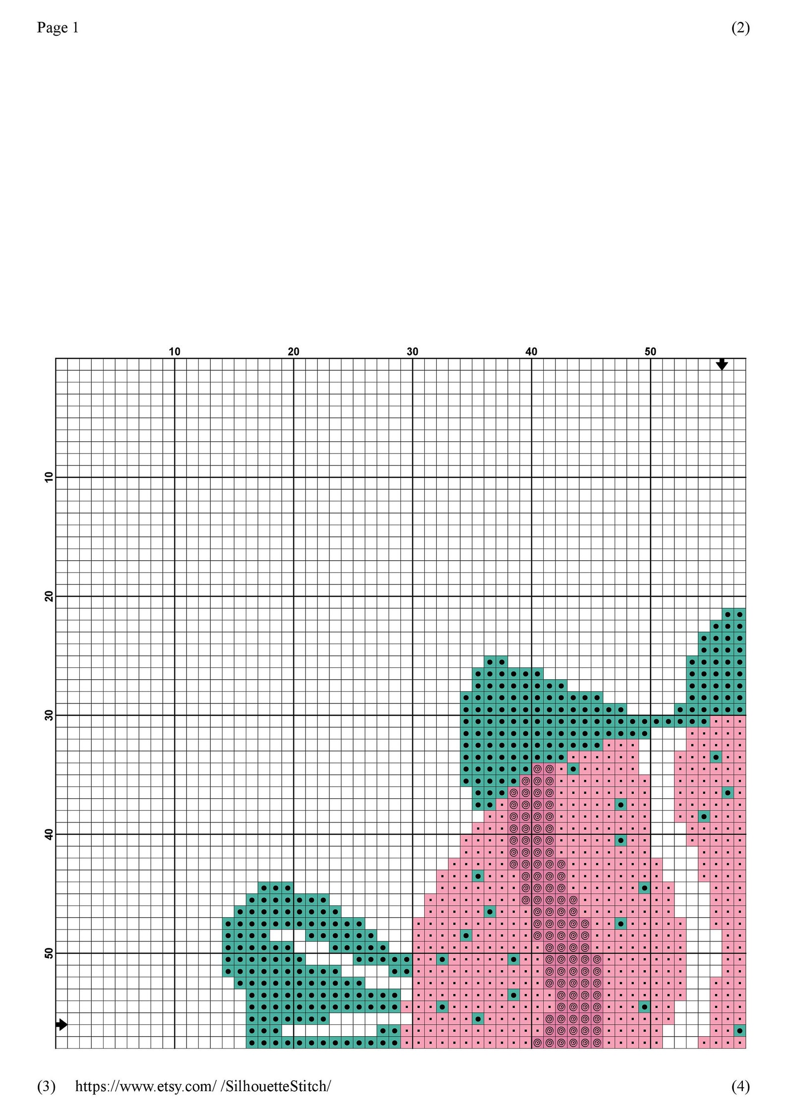 Cute Fish Set Cross Stitch Pattern Modern Cross Stitch - Etsy
