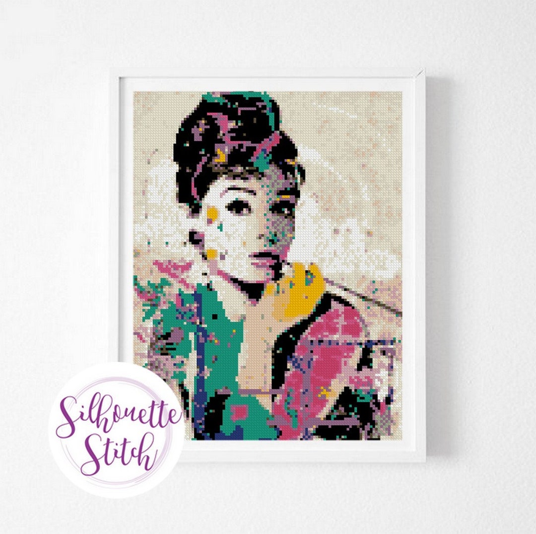 Audrey Hepburn Cross Stitch Pattern - Counted Cross Stitch Pattern ...