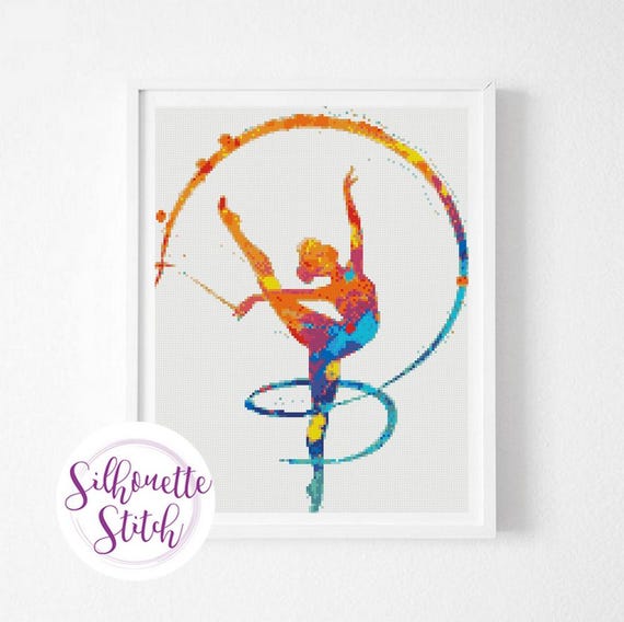 Gymnastics Counted Cross Stitch Patterns Daisy Duck Gymnastics