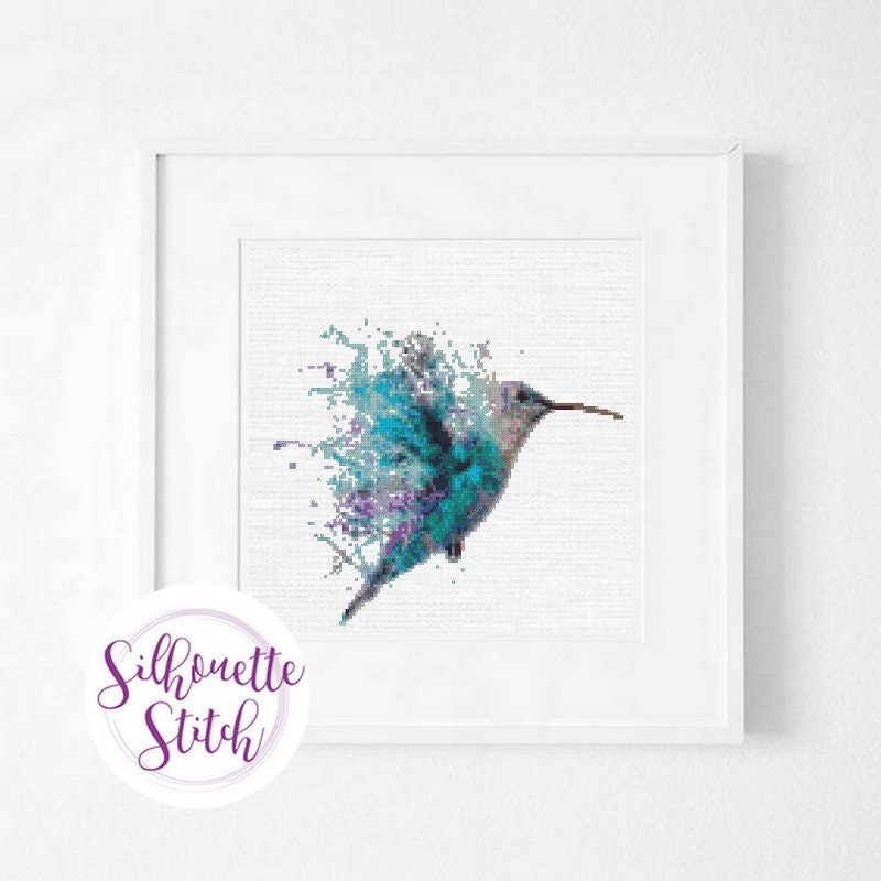 Colibri Hummingbird Cross Stitch Pattern hand Embroidery - Etsy