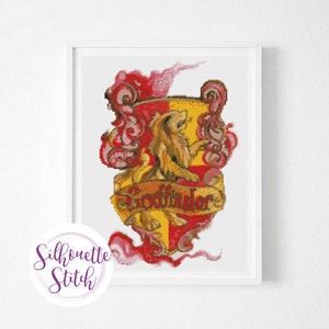 Crest of the School of Wizards - School of Wizards Emblem Cross Stitch ...