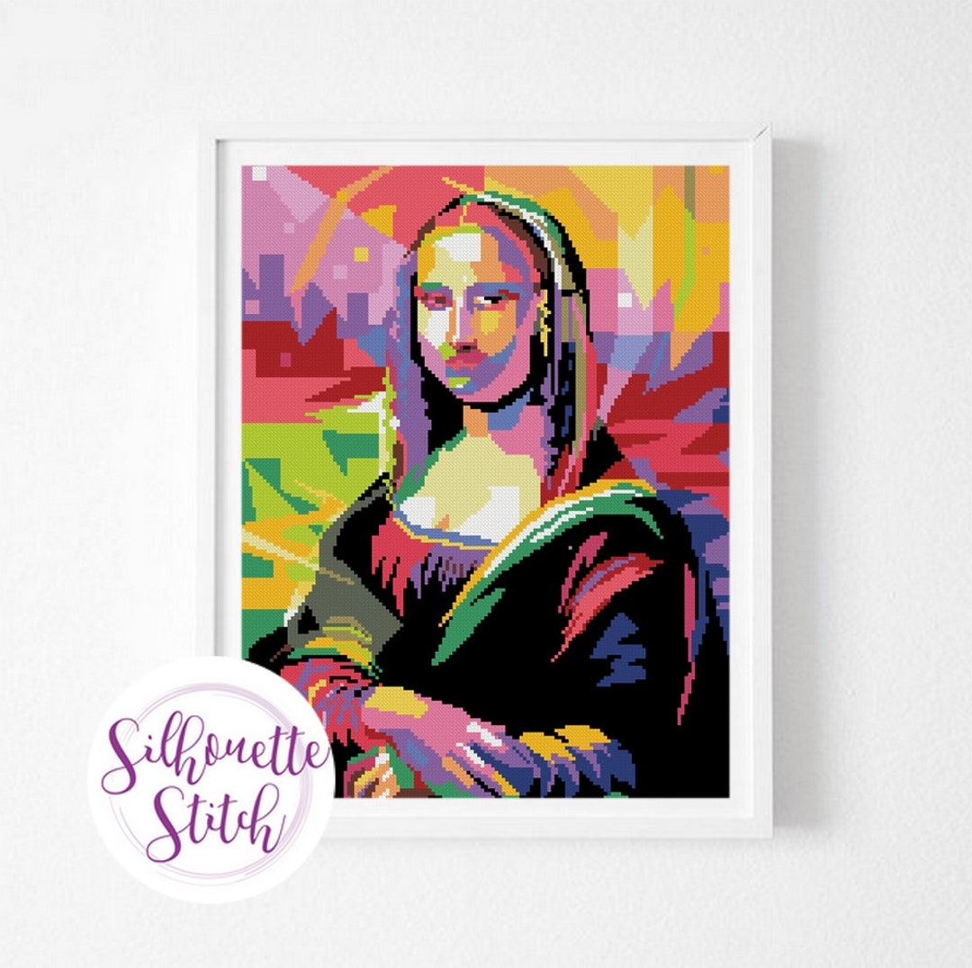 Mona Lisa Cross Stitch Pattern - Leonardo Da Vinci -counted Cross ...