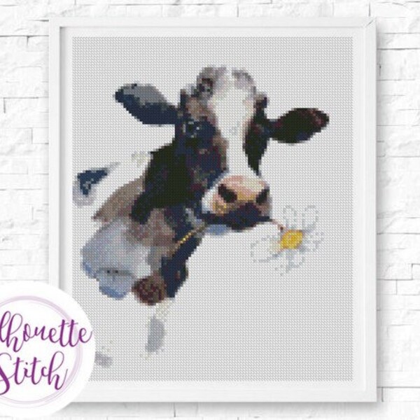 Cow Cross Stitch - Etsy