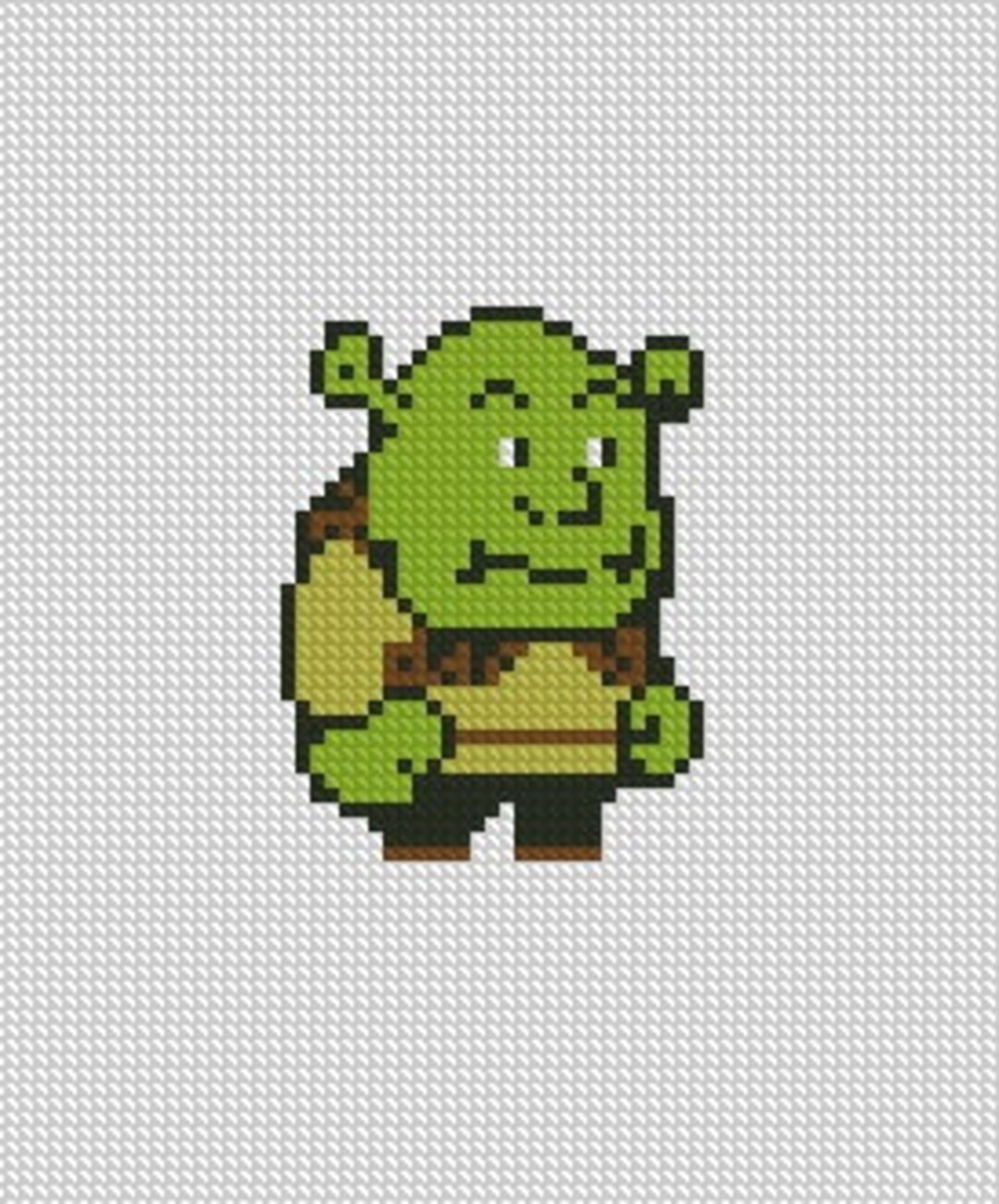 2 Shrek Cross Stitch Pattern Plastic Canvas Cross Stitch Pattern ...