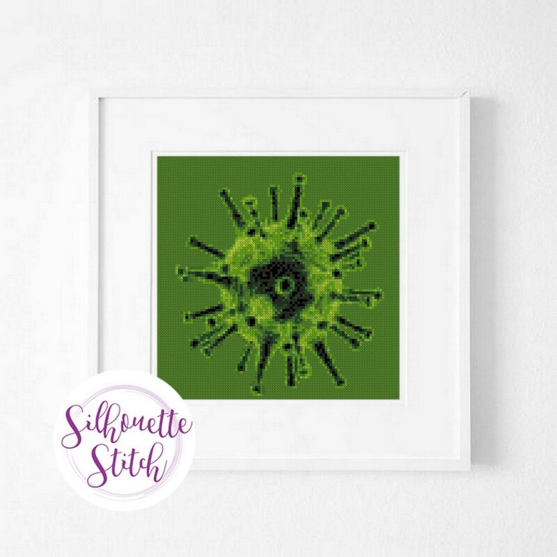 Virus Cross Stitch - Etsy