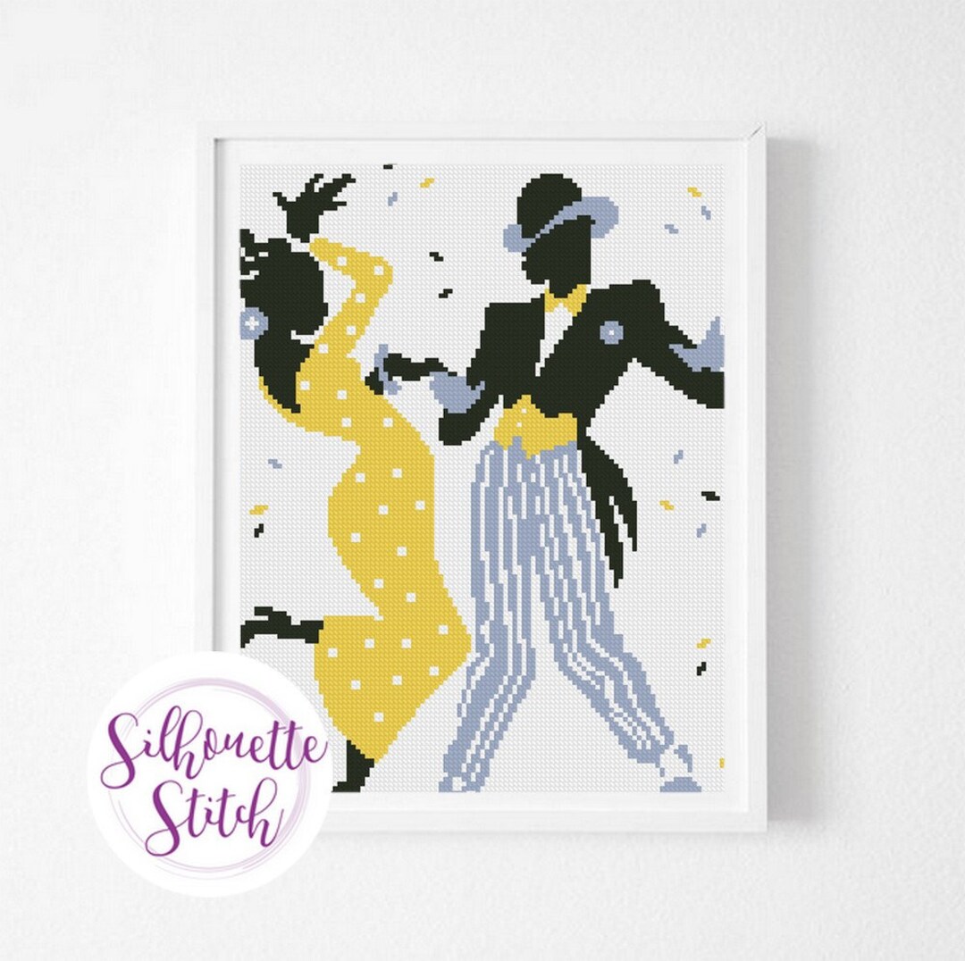 Dance Cross Stitch Pattern - Modern Cross Stitch Pattern - Counted ...