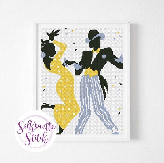 Dance Cross Stitch Pattern Modern Cross Stitch Pattern - Etsy