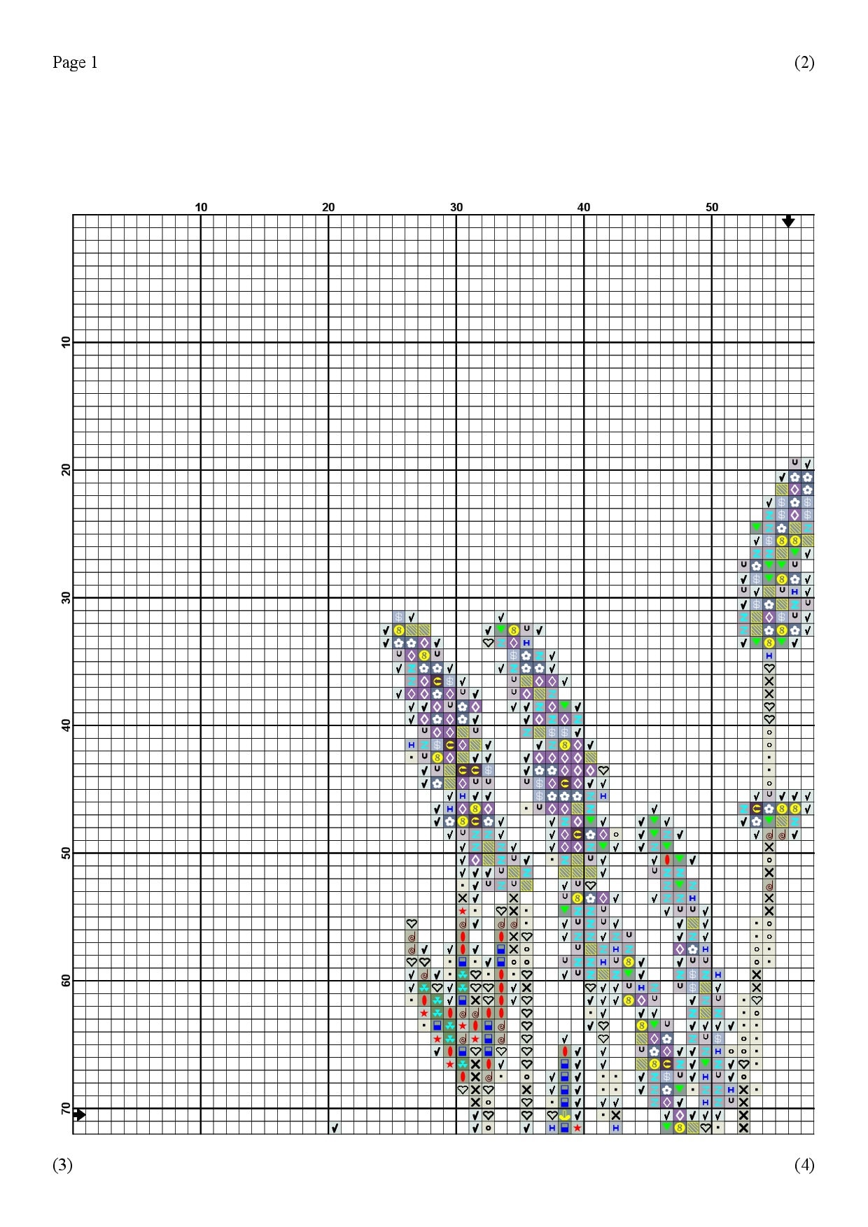 Wildflowers Set Cross Stitch Pattern Counted Cross Stitch | Etsy