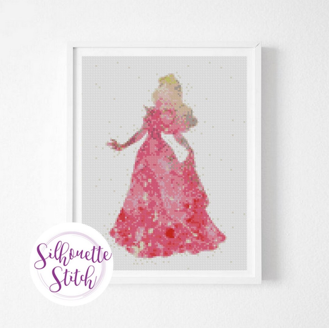 Princess Aurora Cross Stitch Pattern - Girl Nursery Cross Stitch ...