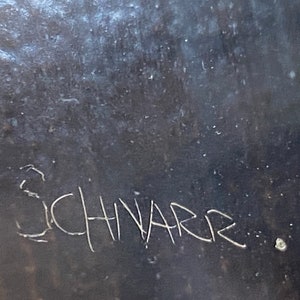 ORIGINAL Steve SCHNARR Etched / Engraved Scratchboard Baby Bunny Rabbit Vintage One of a Kind ...