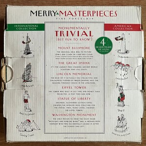 MINT COND 1 Set/4 'merry Masterpieces' International Collection 24K Rim ...