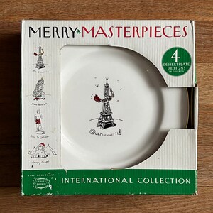 MINT COND 1 Set/4 'merry Masterpieces' International Collection 24K Rim ...