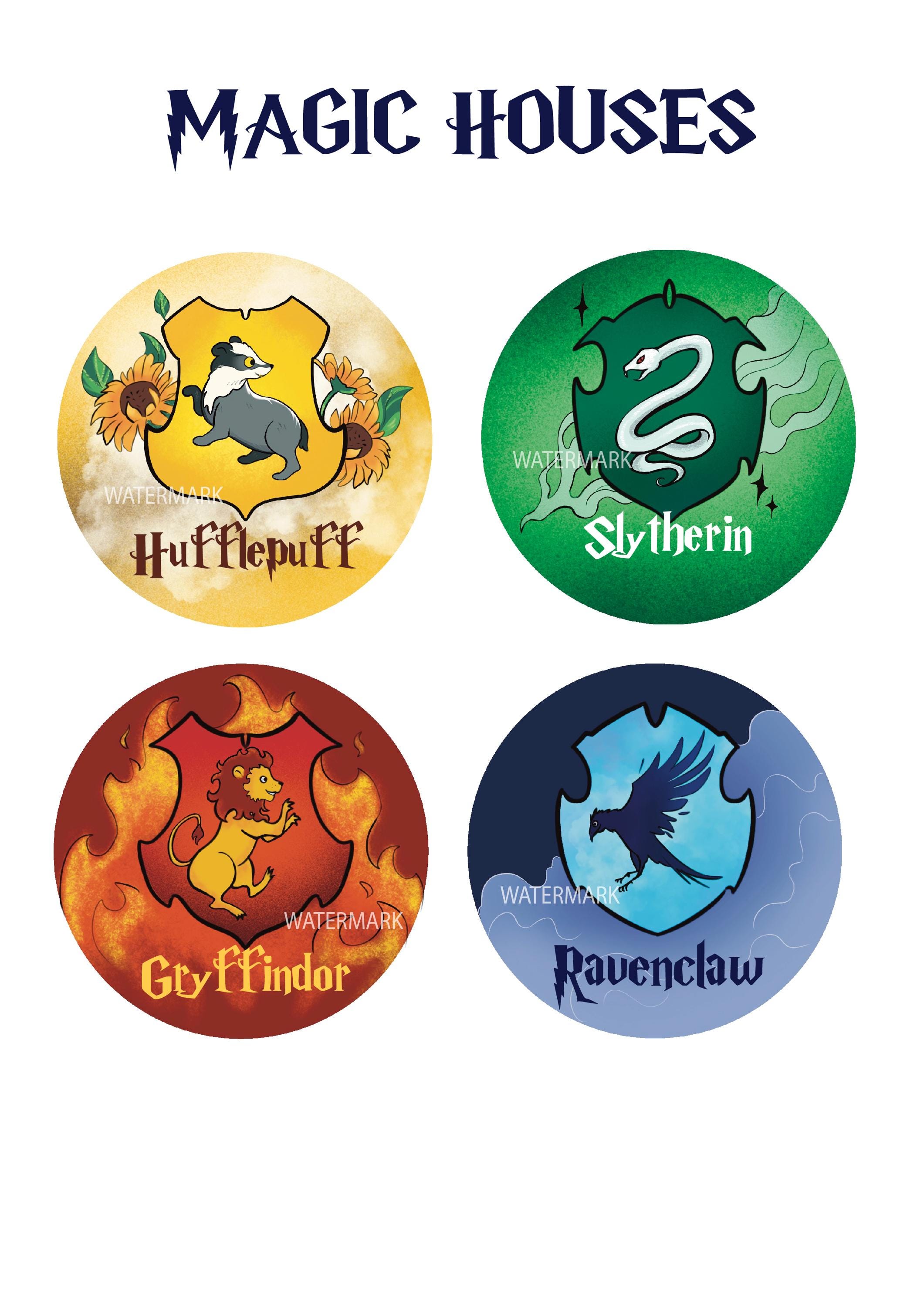Magic School Houses Art, Wizarding Castle House Png, Wizardy Houses SVG ...
