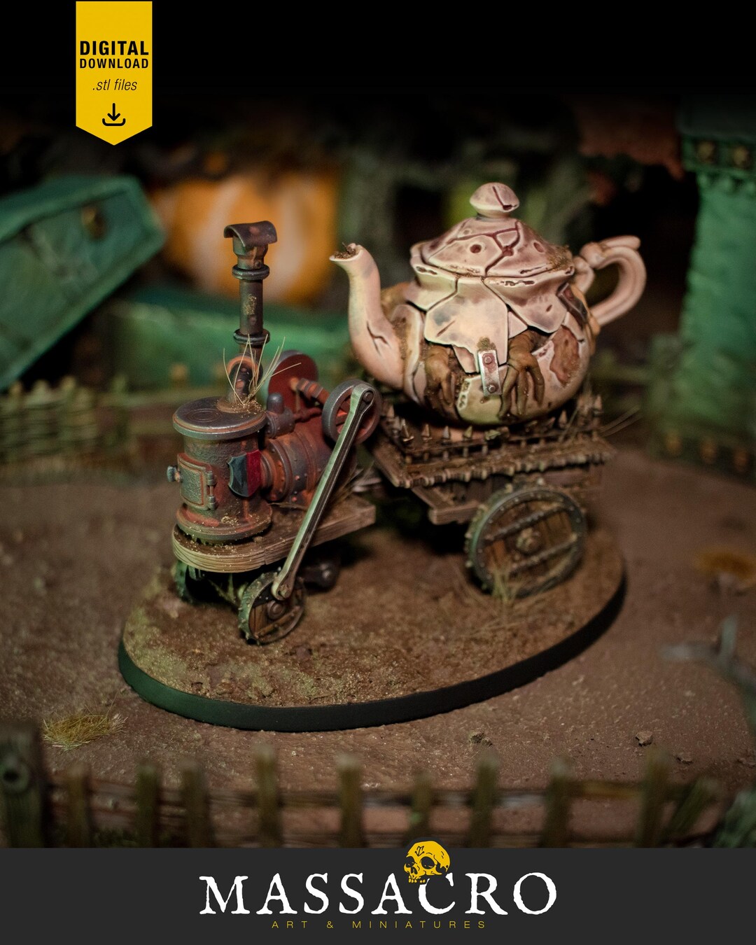 Teapot Altar STL File | Turnip28 Inspired | Grimdark Miniatures | 3D ...