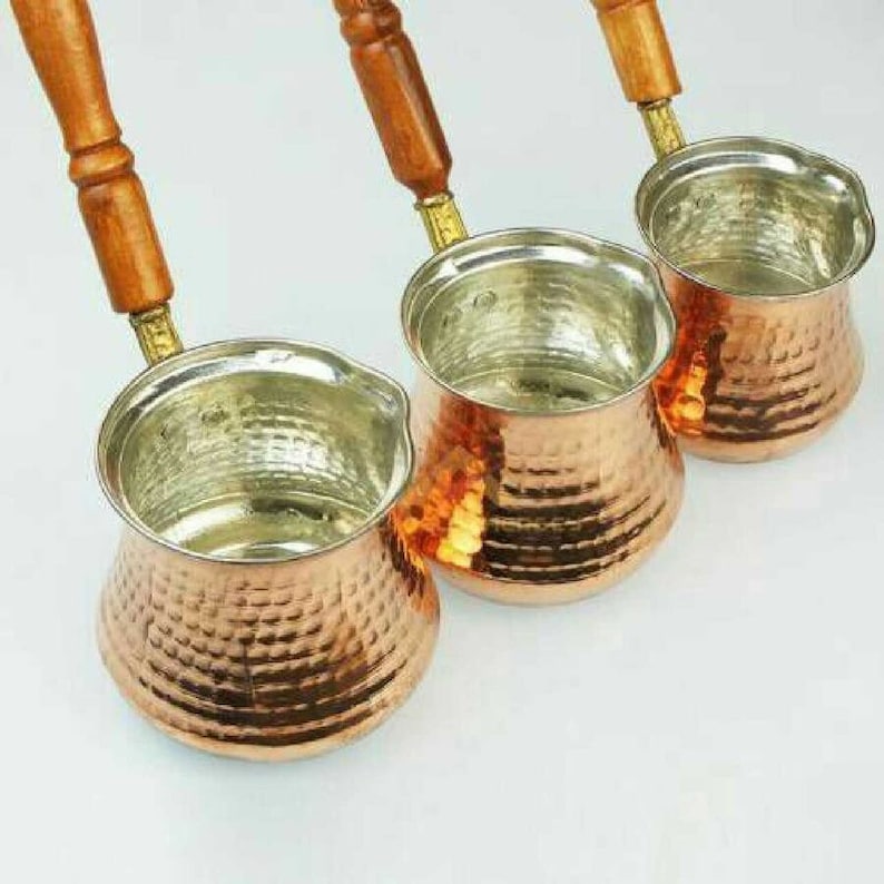 Hand Hammered Copper Turkish Coffee Pot Vintage Ibrik Jazva - Etsy Canada