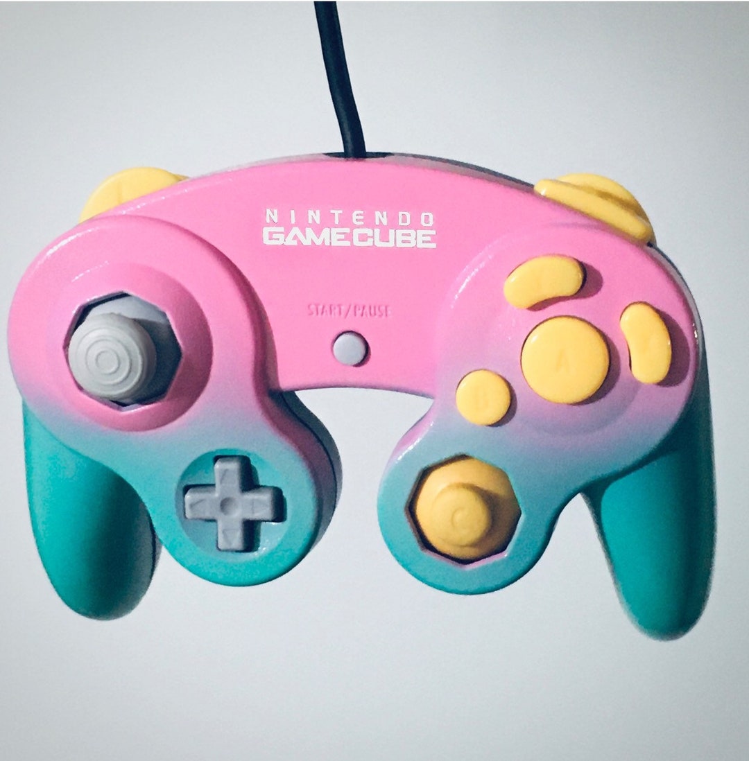 Custom Gamecube Controller Pink to Seafoam Gradient - Etsy