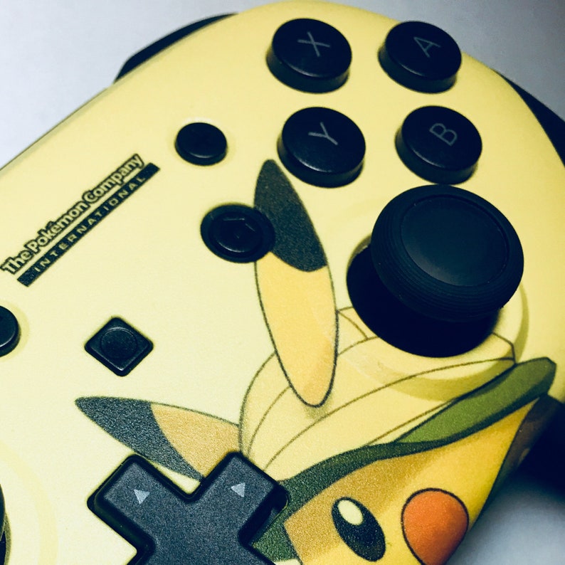 Custom Pokemon Nintendo Switch Pro Controller Pikachu Theme | Etsy