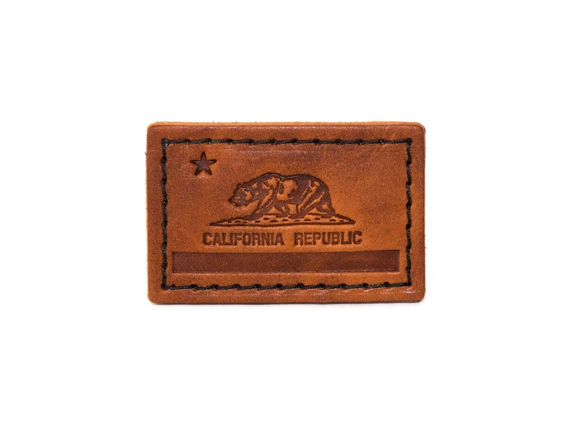 2 x 3 Leather California Flag Patch | Etsy