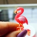 PINK FLAMINGO CABOCHONS Flatback Flamingo Charms for Craft 10 Flamingos ...