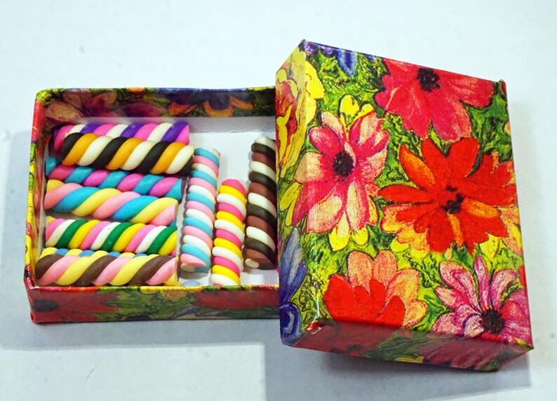 COTTON CANDY STICKS Twisted Candy Diy Cabochons Craft Charms | Etsy