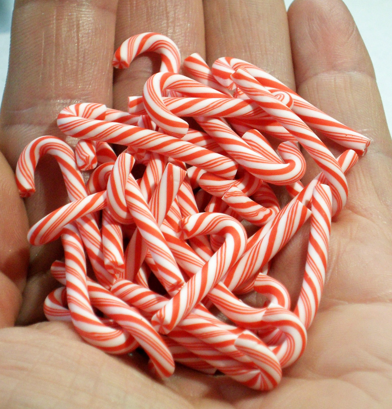 RESIN CANDY CANES 10 Pcs in Gift Box Dollhouse Miniatures Fake | Etsy