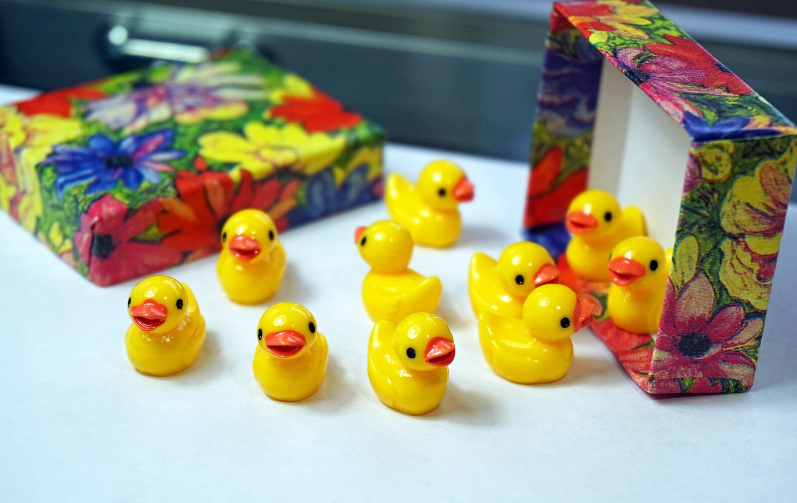 MINI DUCKIES 16mm Tiny Miniature DUCKY Dollhouse Duck 3d - Etsy