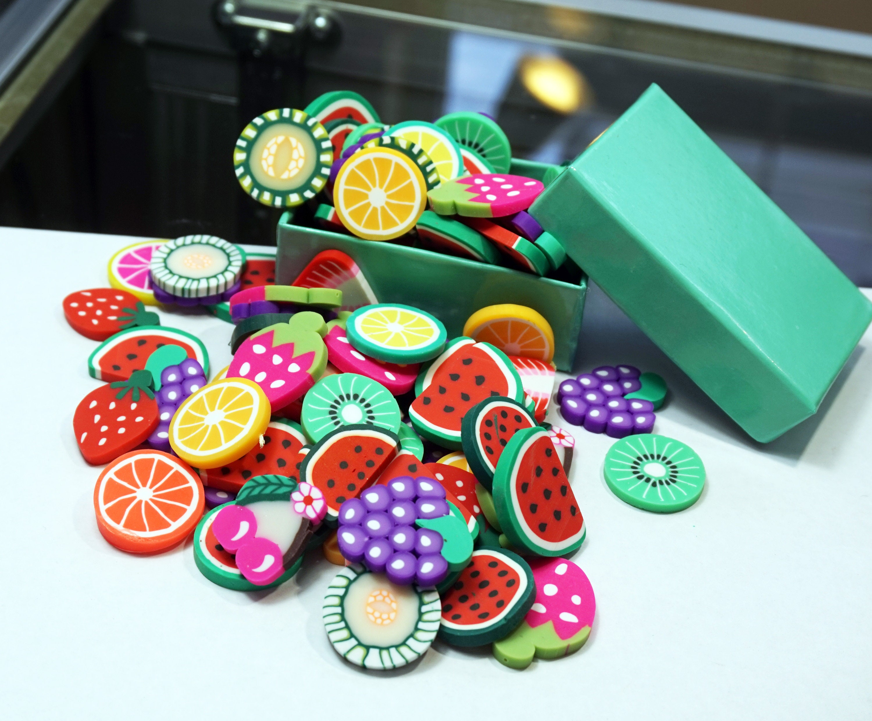 FIMO FRUIT BIG Charms Polymer Clay Diy Fruits Fimo Fruit | Etsy