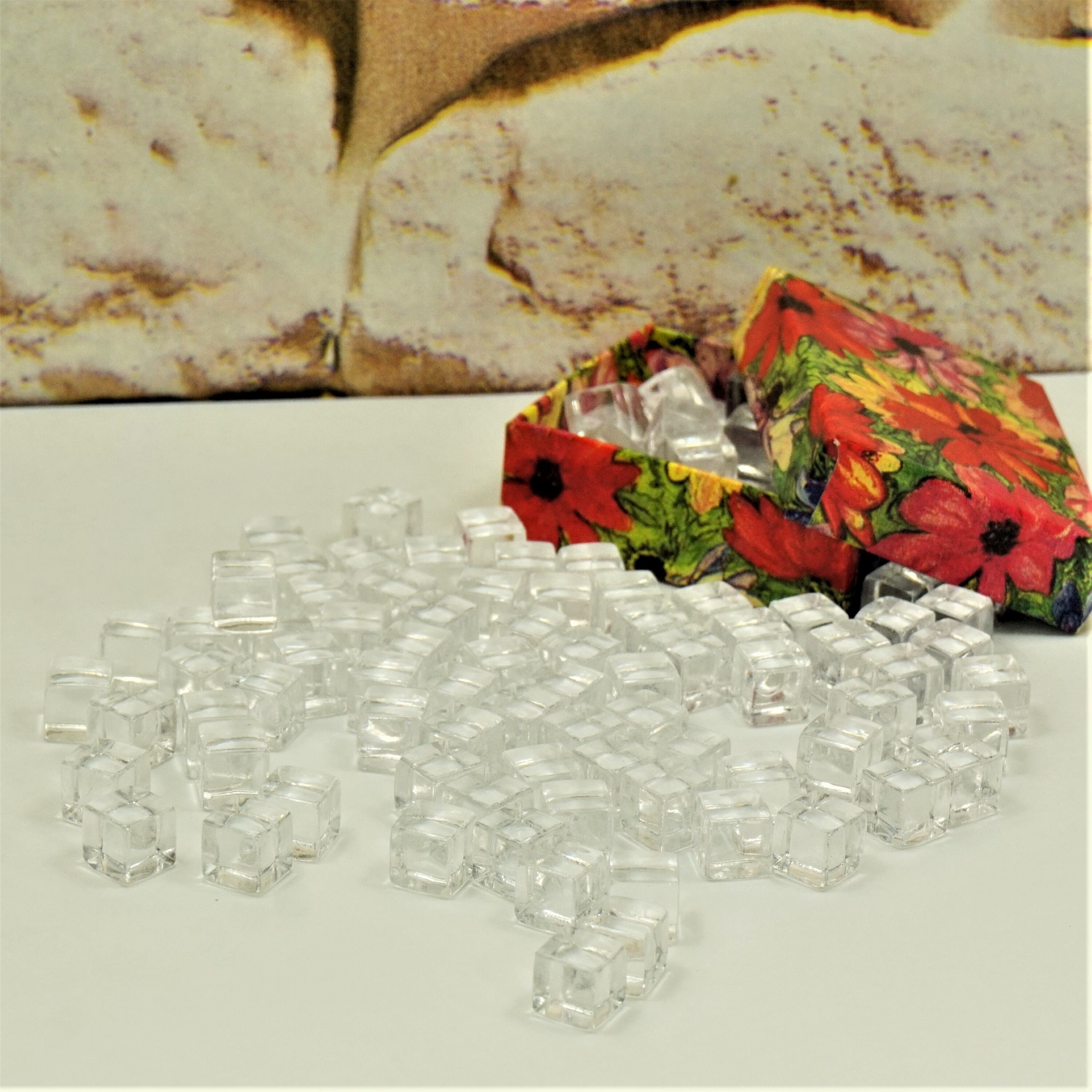 MINI ICE CUBES Slime Ice Cubes Clear Ice Cubes Glass Clear - Etsy