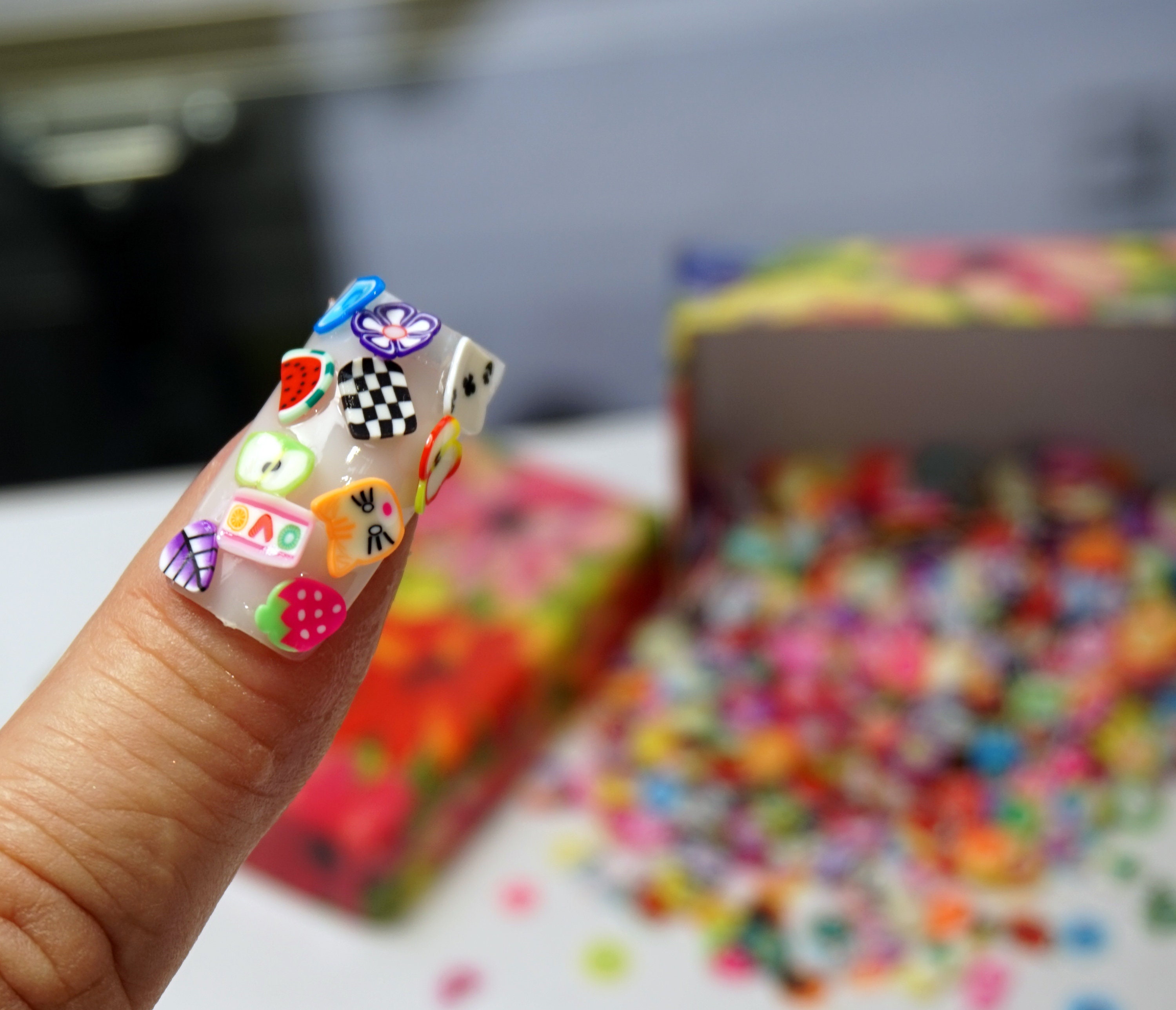 ASSORTED FIMO SLICES For Craft 1200 Mixed Fimo Pieces Gift Box | Etsy