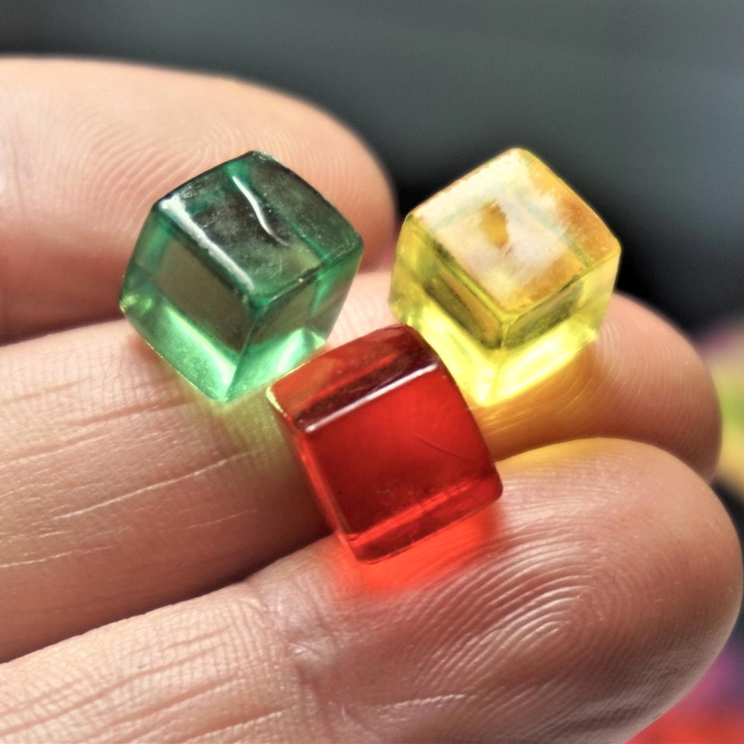 Transparent Mini Cubes 8mm - Ready to Gift in Box - Small Gift for Kids ...