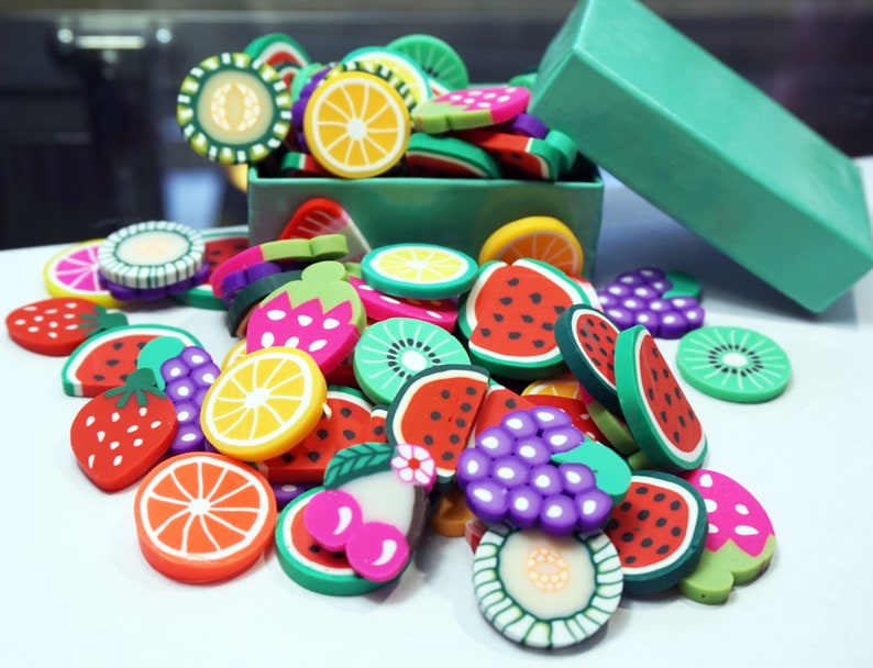 FIMO FRUIT BIG Charms Polymer Clay Diy Fruits Fimo Fruit - Etsy