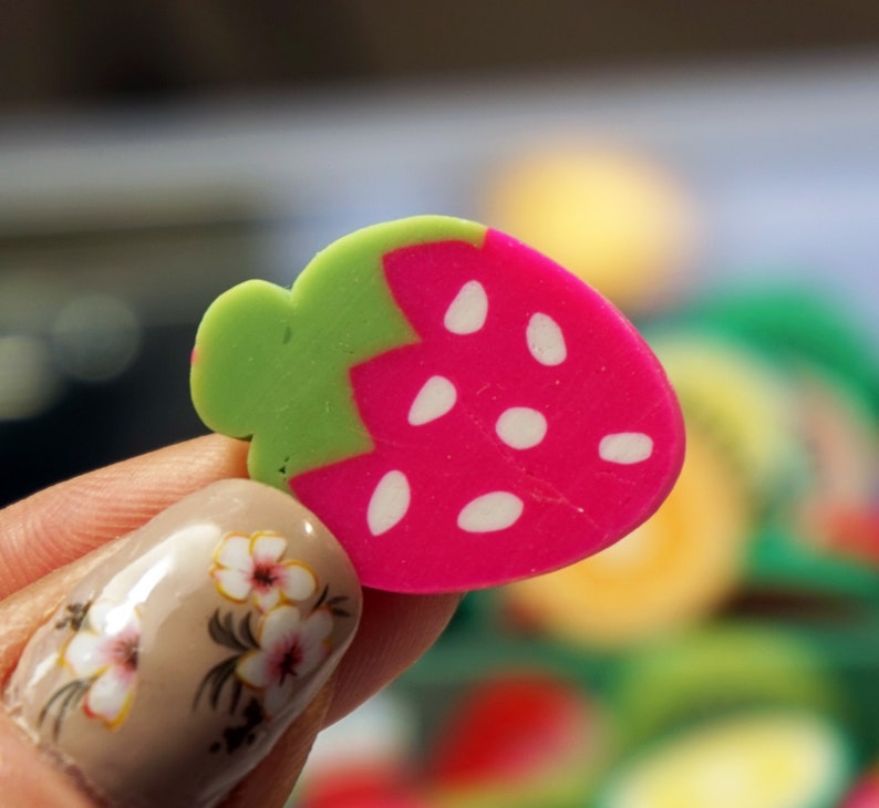 FIMO FRUIT BIG Charms Polymer Clay Diy Fruits Fimo Fruit - Etsy
