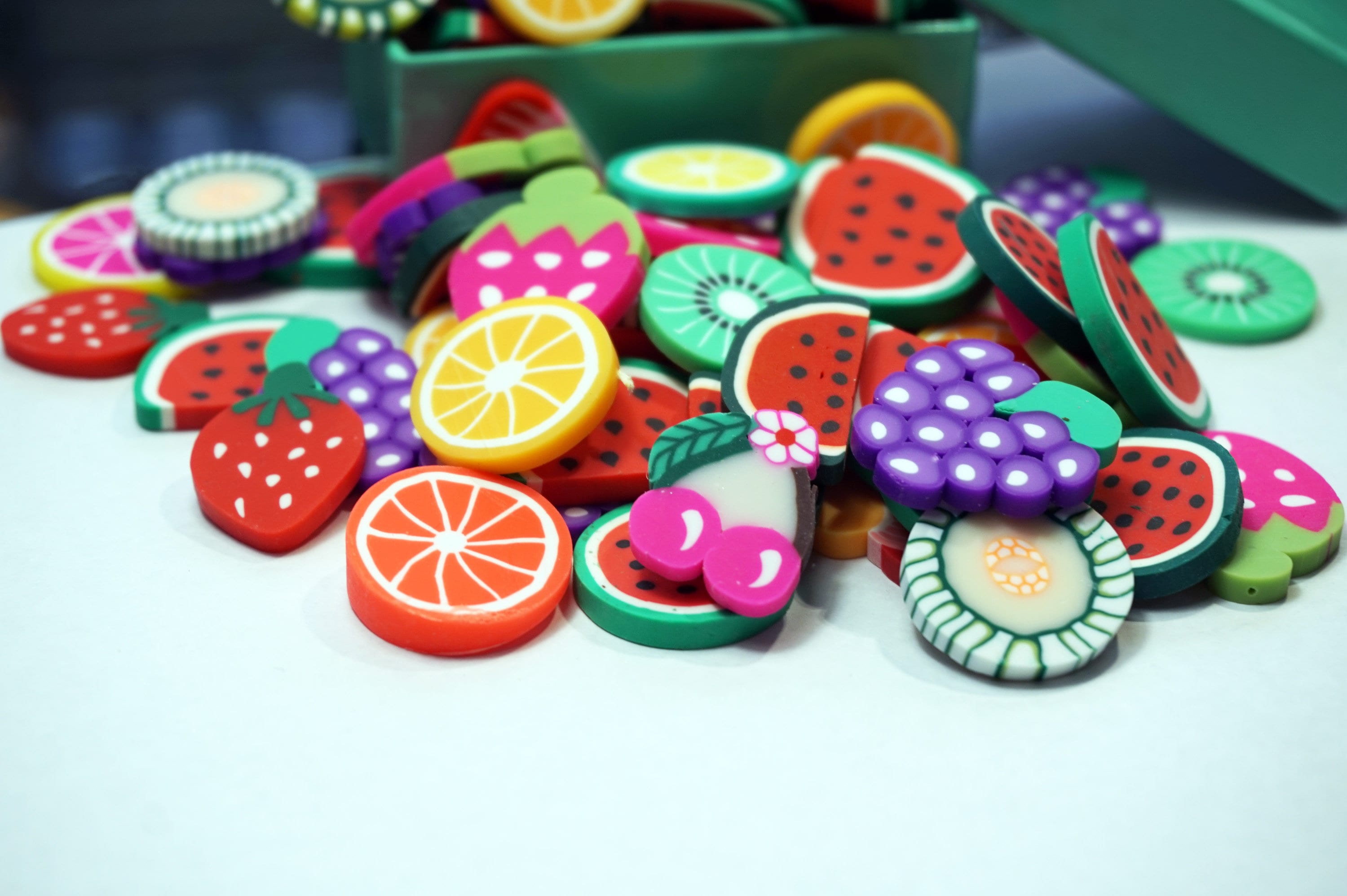 FIMO FRUIT BIG Charms Polymer Clay Diy Fruits Fimo Fruit | Etsy