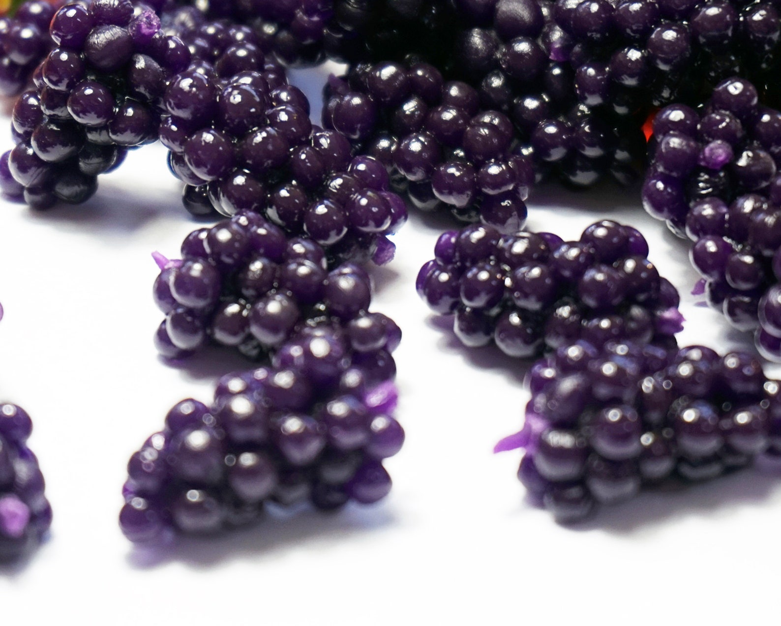 MINI GRAPES for CRAFT Clear Slime Charms Lifelike Purple | Etsy