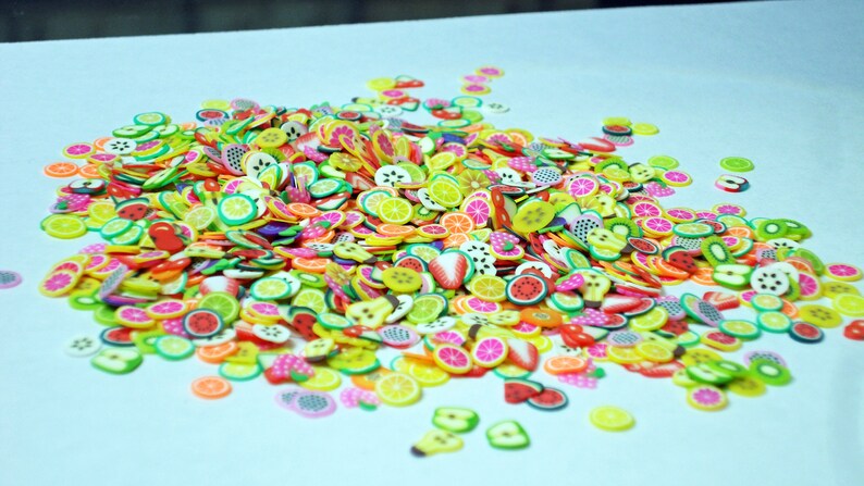 FRUIT FIMO SLICES 1000 Fimo Pieces In Gift Box Small Gift Idea | Etsy