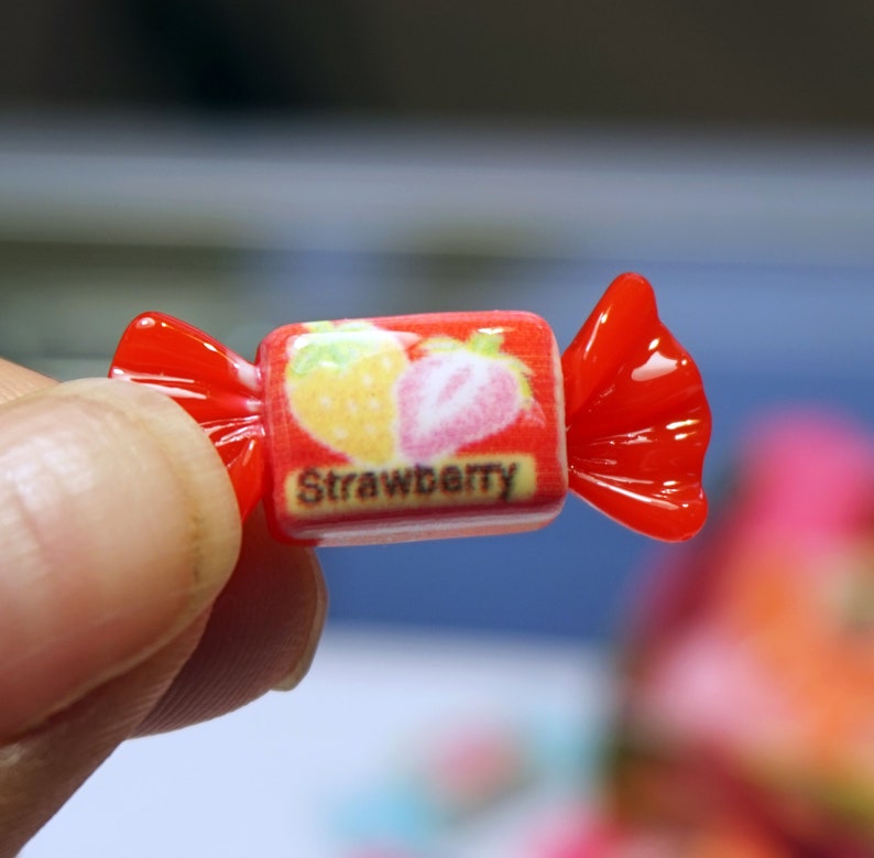 LIFELIKE CANDY CHARMS Resin Candies Flatback Cabochons | Etsy