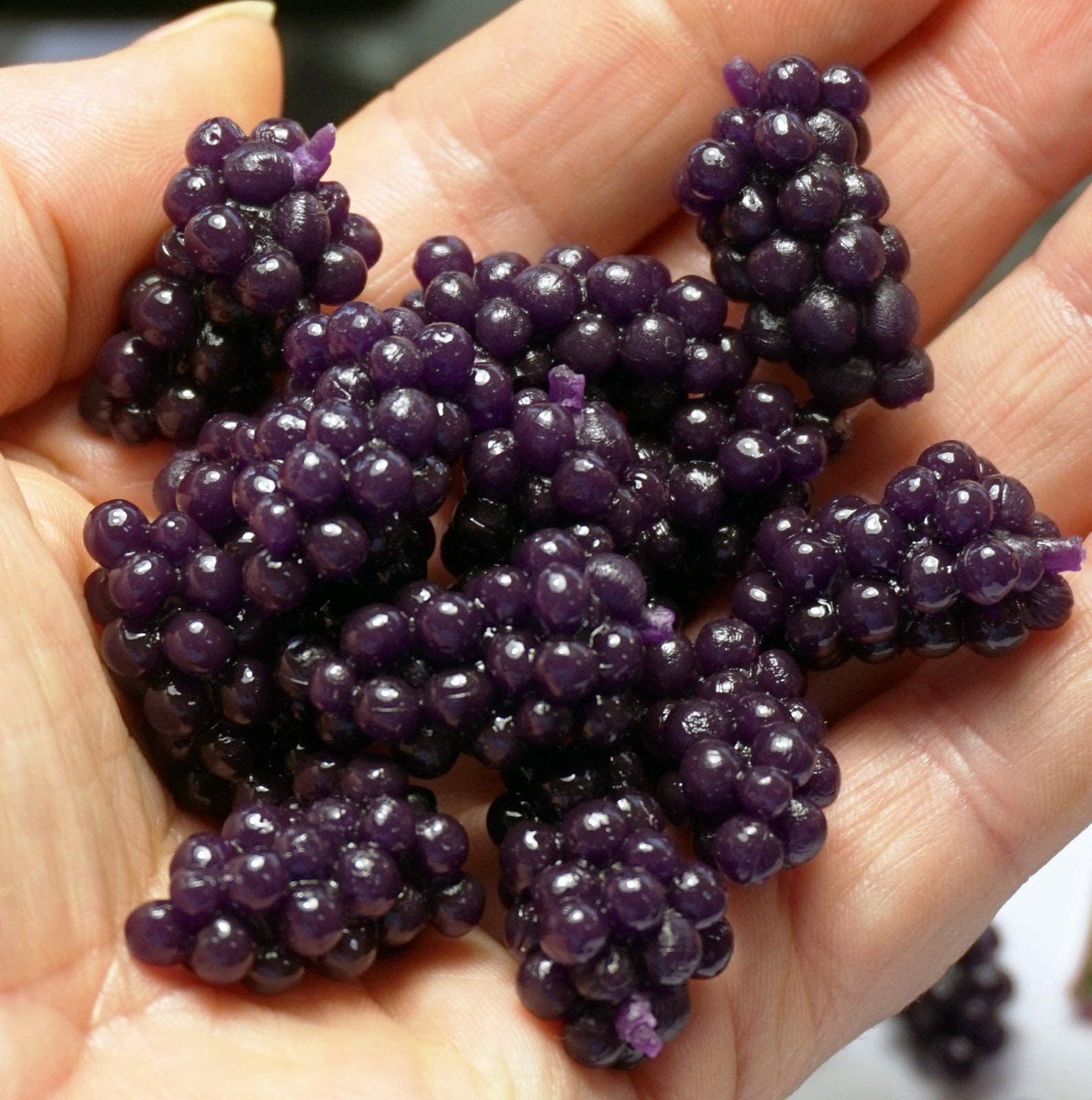 MINI GRAPES for CRAFT Clear Slime Charms Lifelike Purple | Etsy
