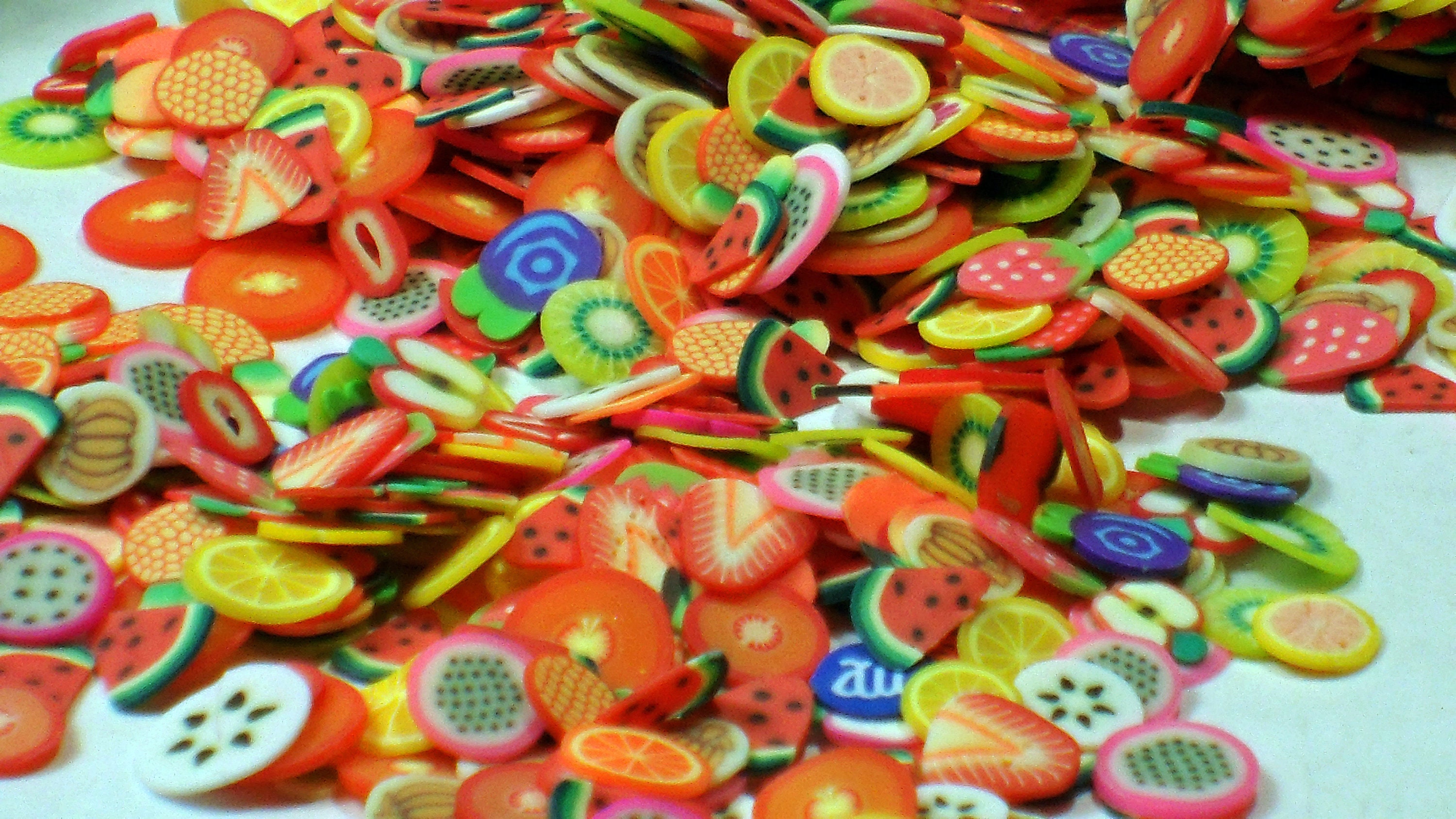 FRUIT FIMO SLICES Fimo Fruits Fimo Pieces Nail Fruit Charms - Etsy.de