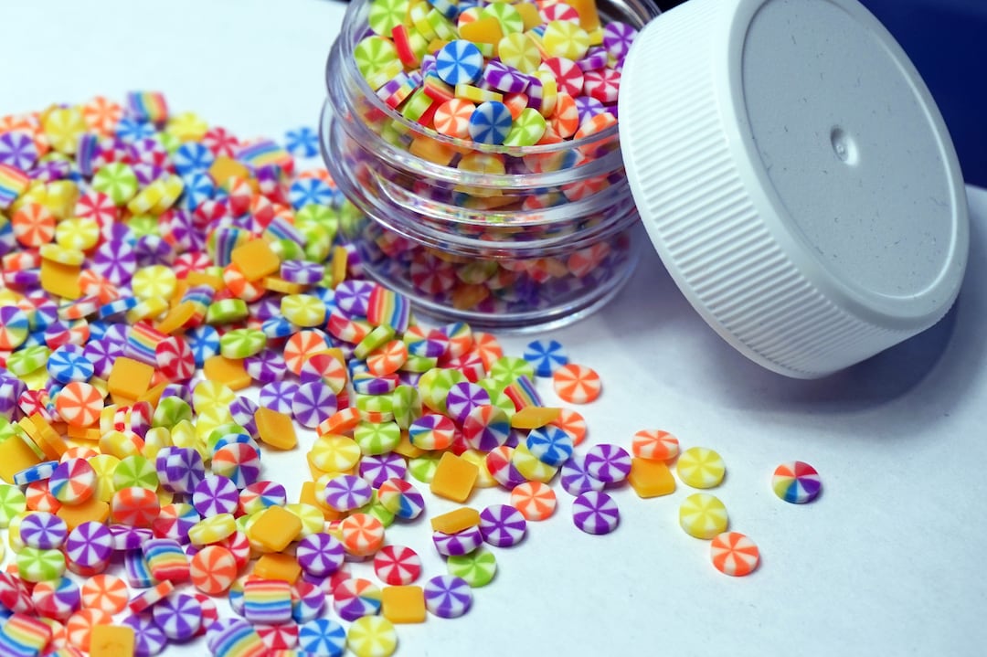 SPRINKLES of CANDIES for CRAFT Mixed Peppermint Candies Resin Mini ...