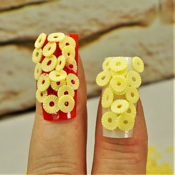 PINEAPPLE FIMO SLICES in Gift Box Small Gift for Kids Diy | Etsy