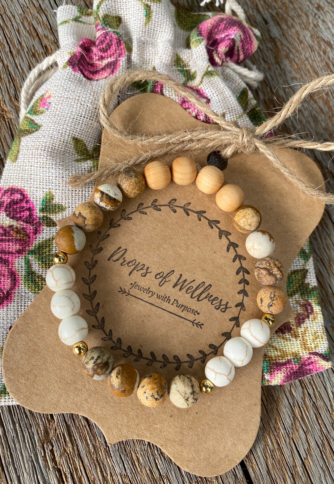 Essential Oil Diffuser Bracelet// Sandstone & Marble// Aromatherapy ...