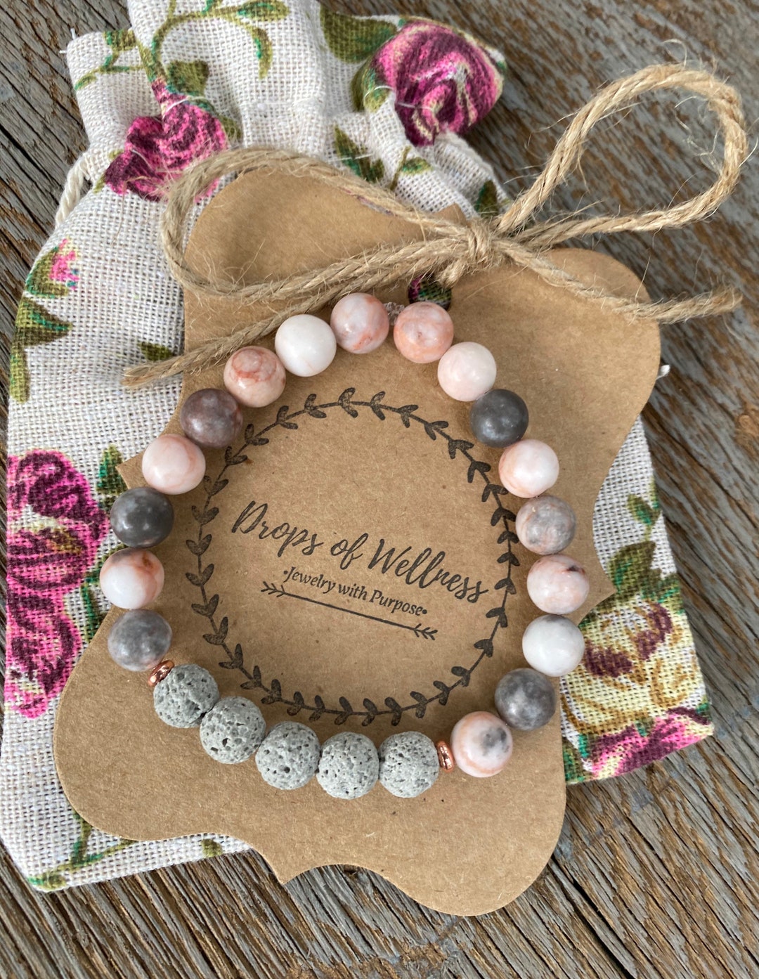 Essential Oil Diffuser Bracelet// Aromatherapy Jewelry// Handmade ...